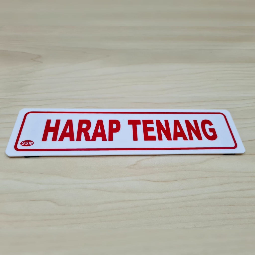 Jual Sign Board Akrilik KECIL HARAP TENANG | Shopee Indonesia