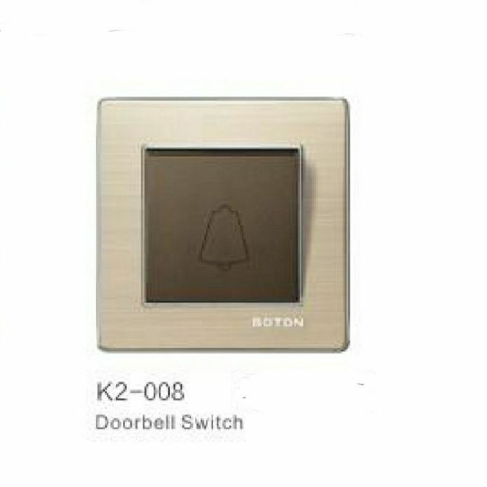 Jual Door bell saklar bell Boton Dark Champagne + silver edge | Shopee ...