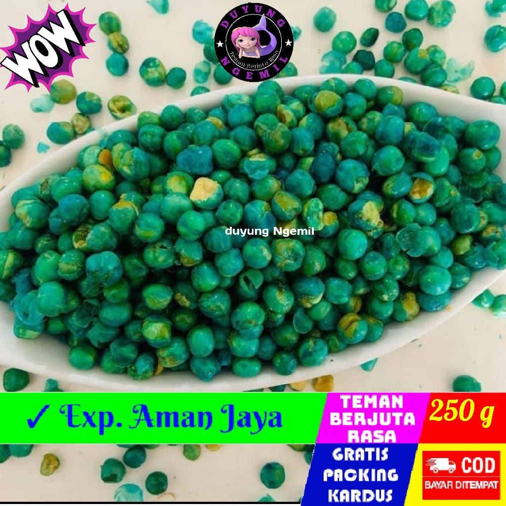 Jual Kacang Polong Hijau 250g - Duyung Ngemil - makanan ringan jajanan ...