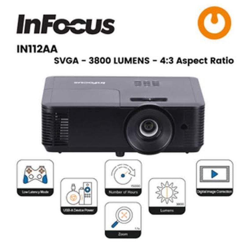 Jual Proyektor Infocus IN112AA SVGA 3800 Lumens projector IN-112AA ...