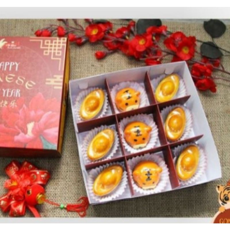 Jual Kue Nastar Macan Imlek Ny. Liem Bandung isi 9 Kue Imlek Sincia ...
