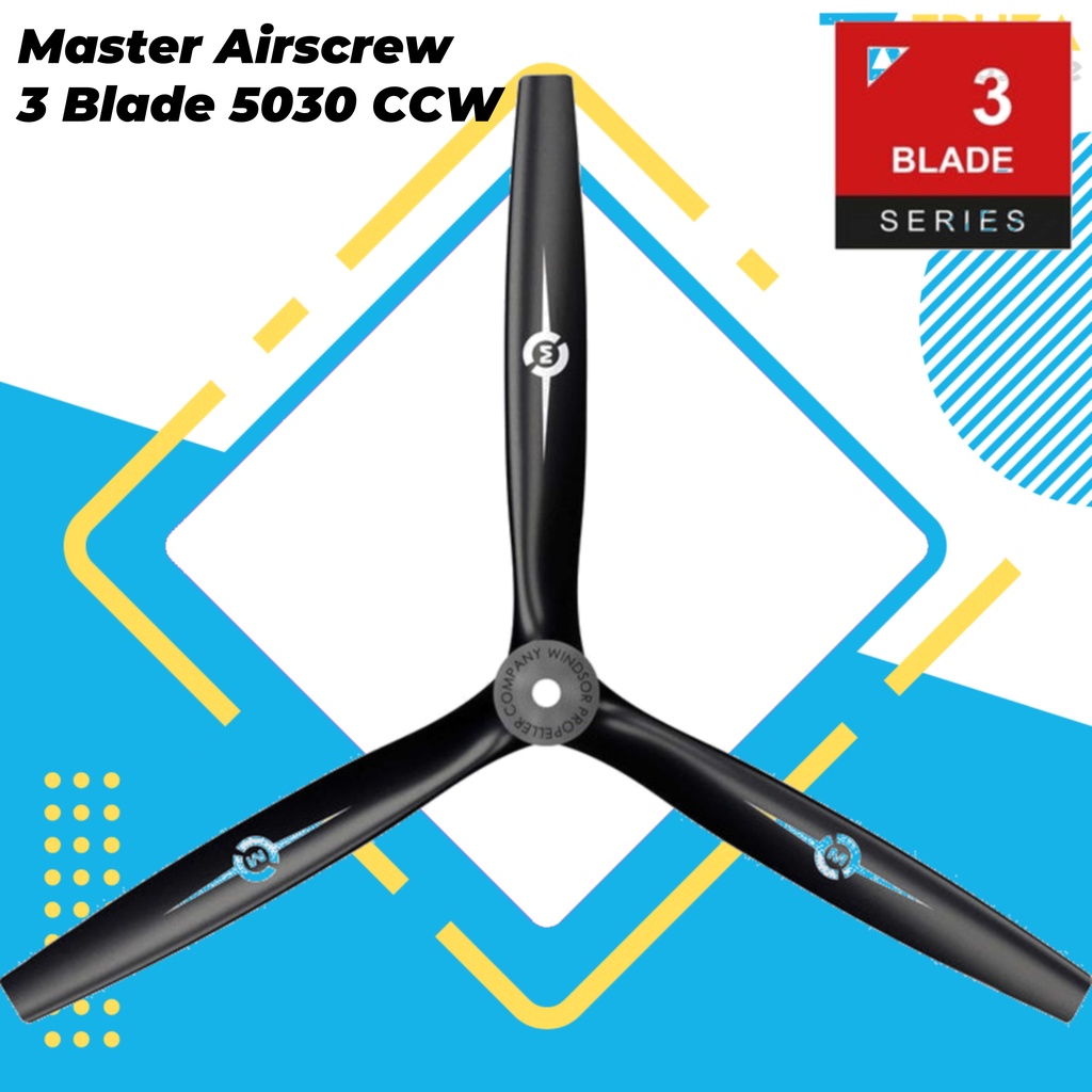 Jual PROPELLER MASTER AIRSCREW 3 BLADE 5030 5X3 AEROMODELLING RC PLANE ...