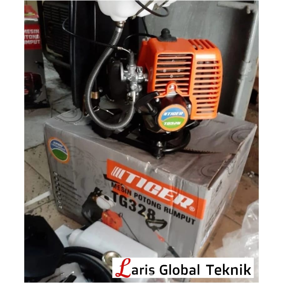 Jual Mesin Potong Rumput Gendong 2 tak TIGER TG 328 brush cutter TG328 ...