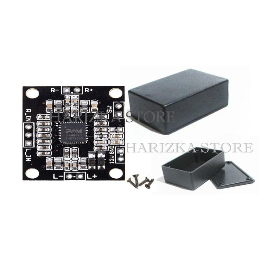 Jual Paket Kit PAM8610 Mini Amplifier Stereo 2 x 15 Watt Plus Box ...