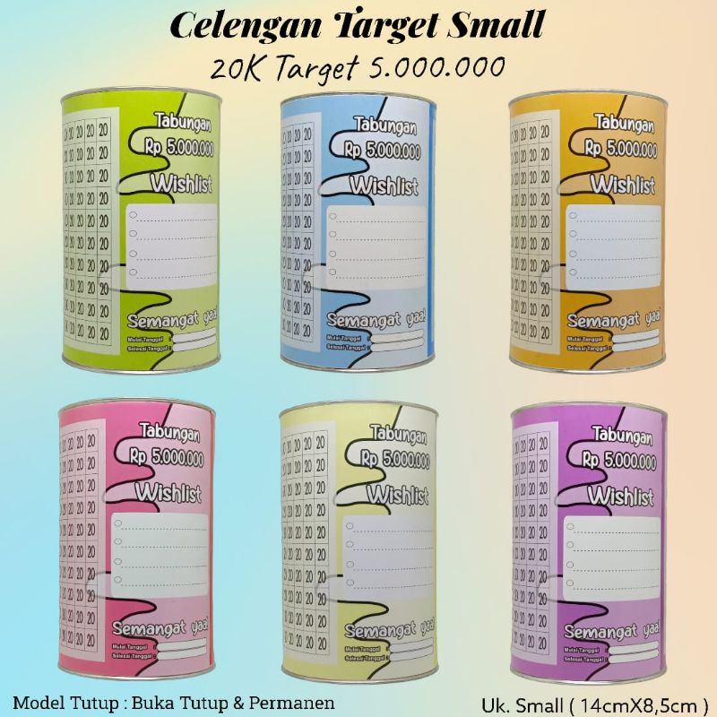 Jual Celengan Target 20k Target 5jt Celengan Viral Celengan Atm ...