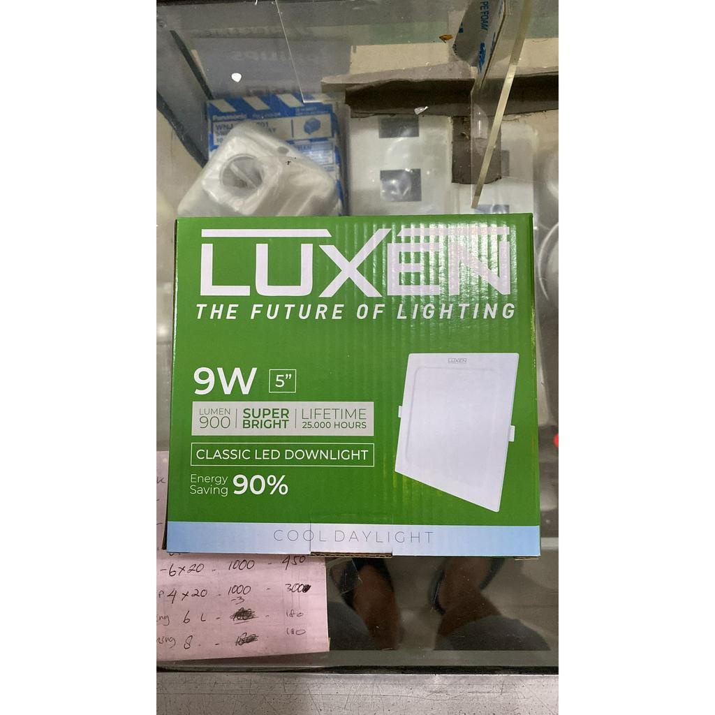 Jual Lampu LUXEN LED Panel 9W 5" GALAXY/CLASSIC KOTAK INBOW Downlight ...