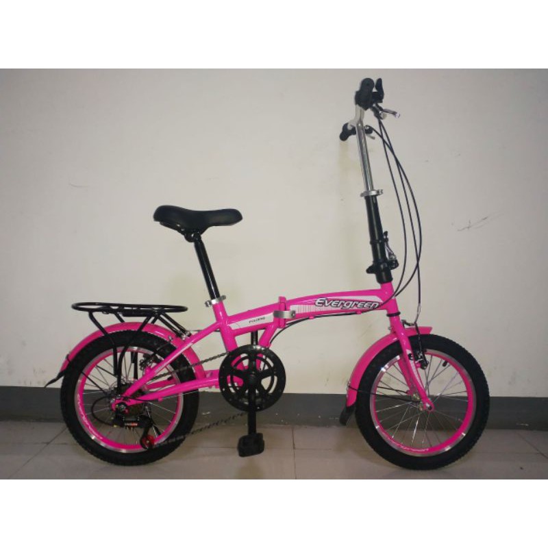 Jual Sepeda Lipat 16 inch Merk Evergreen Operan 7 Speed | Shopee Indonesia