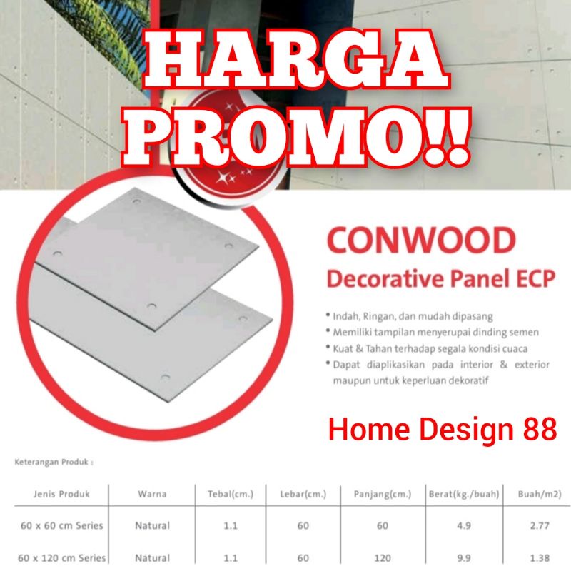 Jual Conwood ECP Board / Panel conwood dinding | Shopee Indonesia