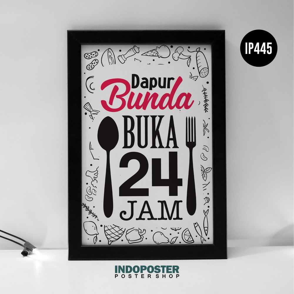 Jual Poster Dapur Bunda Buka 24 Jam A2 60X40cm | Shopee Indonesia
