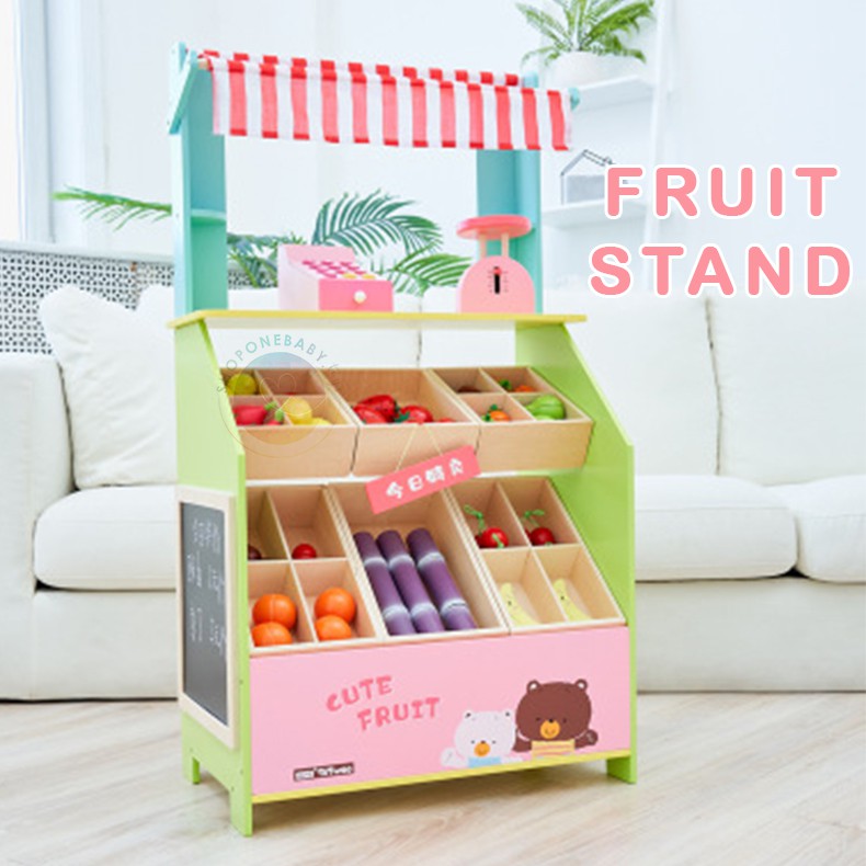 Jual INSTAN Toywoo Booth Market Fruit Vegetable Stand Hadiah Mainan ...