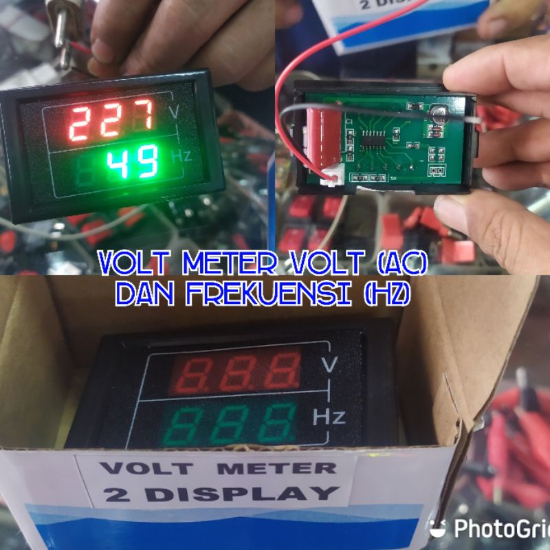 Jual display volt meter dan frekuensi hz Meter untuk mengetahui besaran ...