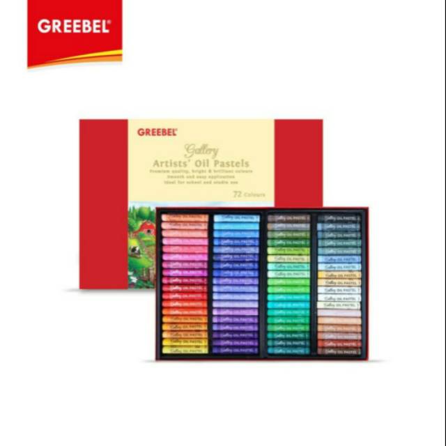 Jual Crayon GREEBEL Artist Oil Pastel 72 Warna ORIGINAL | Shopee Indonesia