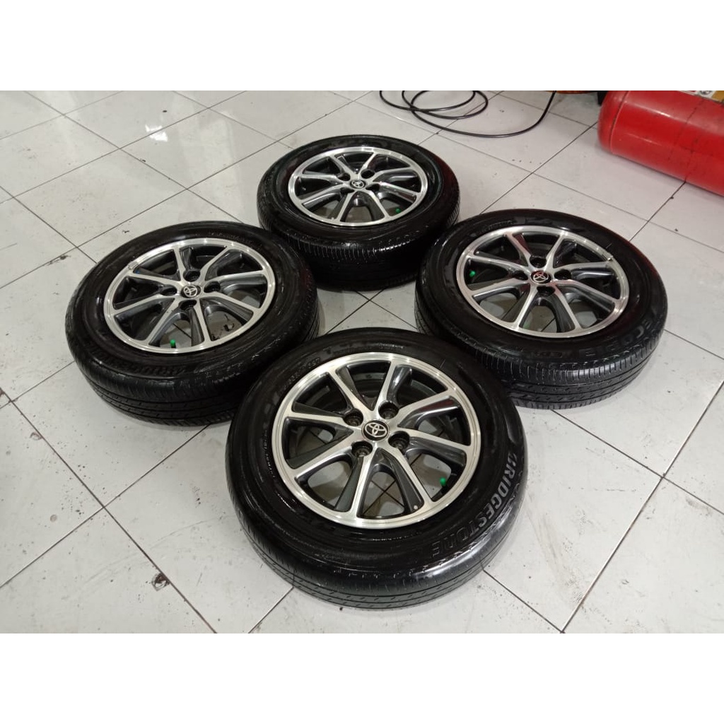 Jual Velg Mobil Second Ring 14 CALYA R14 Lubang 4X100 BAN 175 65 R14 ...