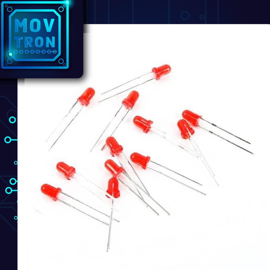 Jual LED 3MM F3 SUPER BRIGHT RED (MERAH) | Shopee Indonesia