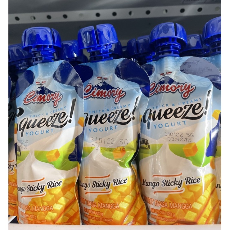 Jual Cimory Squeeze Yogurt BROWN SUGAR Mango Sticky Rice Purple Taro ...