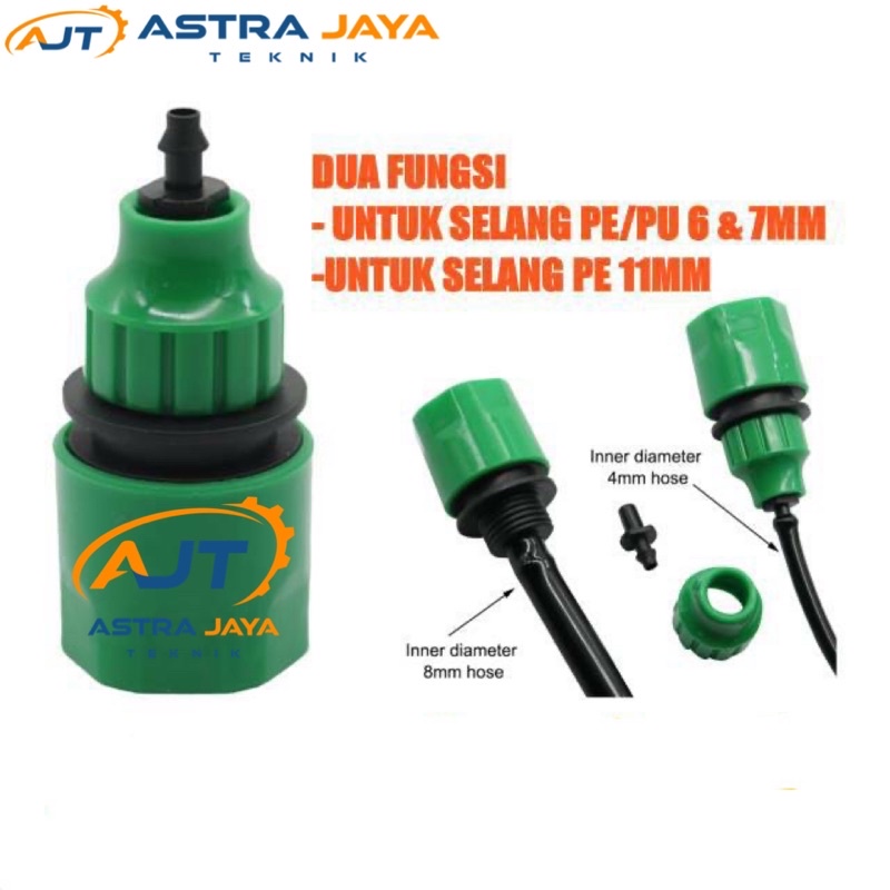 Jual Quick Release Konektor Selang 4x7 mm Female Socket Nepel Coupling ...