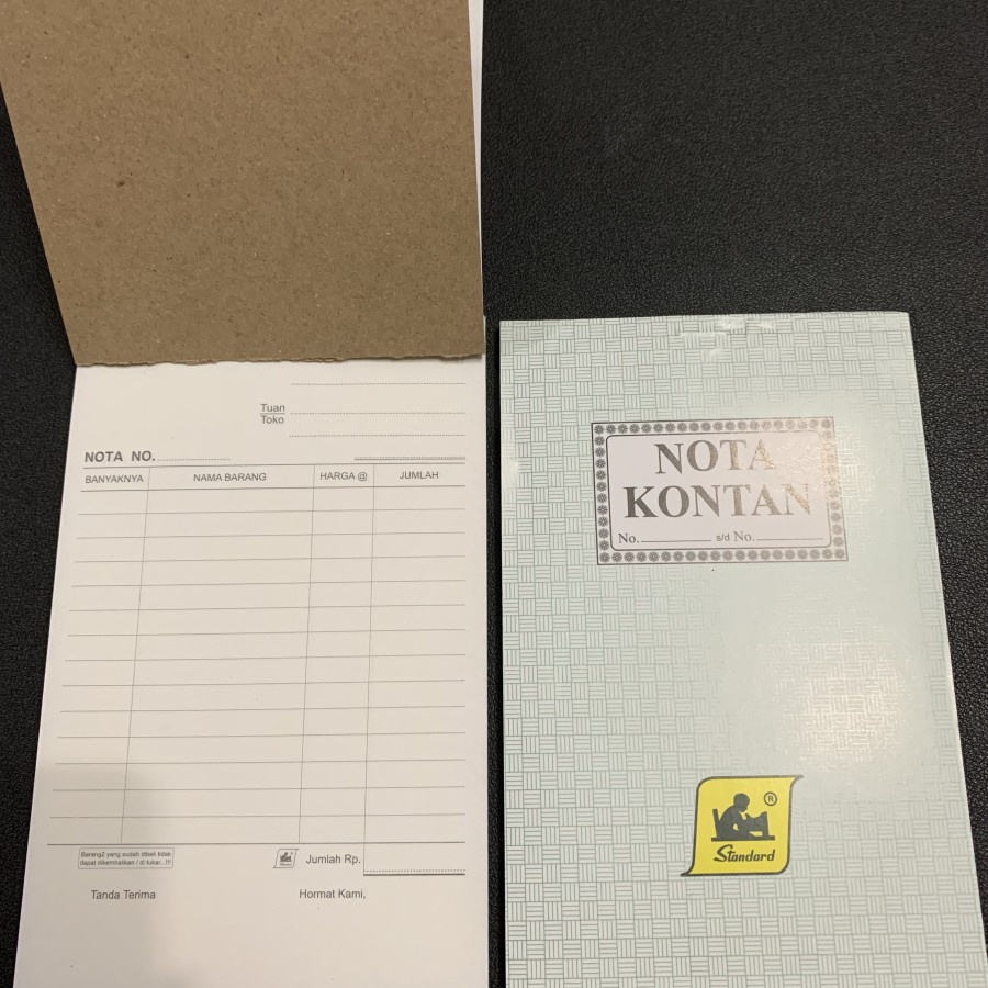 Jual Bon Faktur Rangkap 2 Kecil Standard Buku Nota Tegak Samping Std ...