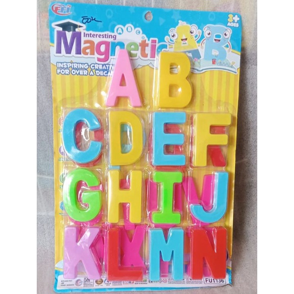 Jual MAINAN HURUF ALPHABET BESAR MAGNET EDUKASI ANAK | Shopee Indonesia