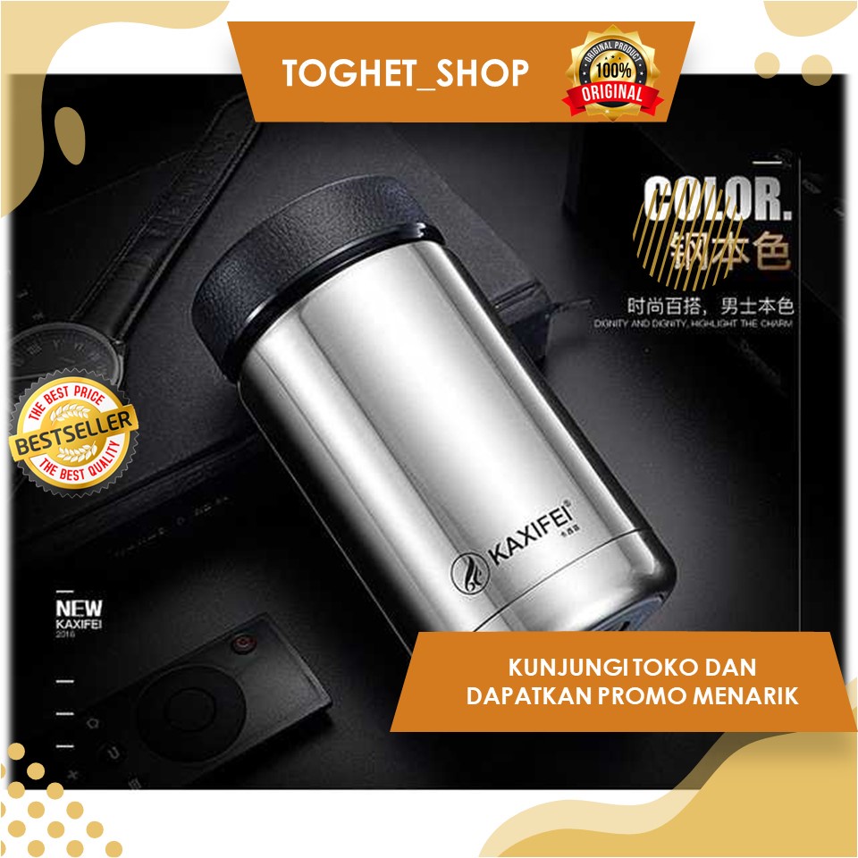 Jual Termos Mini Botol Minum Thermos Tumbler Tahan Panas & Dingin 400ml ...