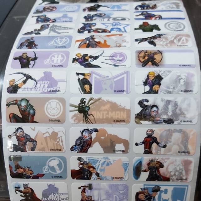 Jual Label nama Avengers vision sticker waterproof | Shopee Indonesia
