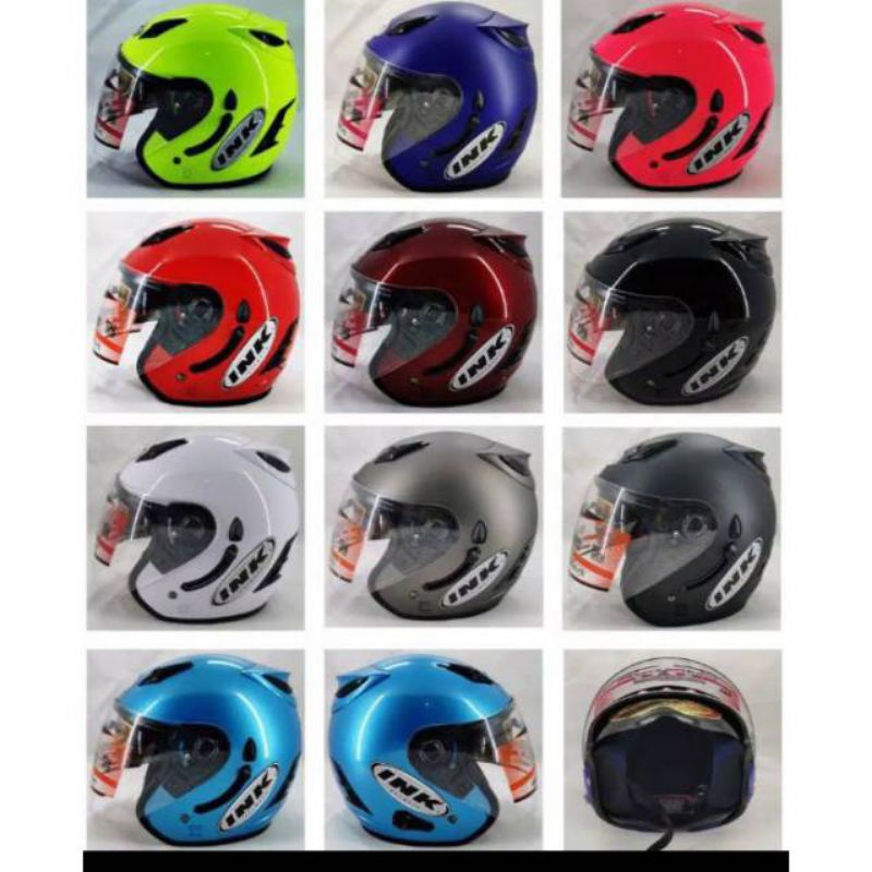 Jual HELM CENTRO DOUBLE VISOR ORIGINAL NYA MERK FNK SNI BUSA TEBAL ...