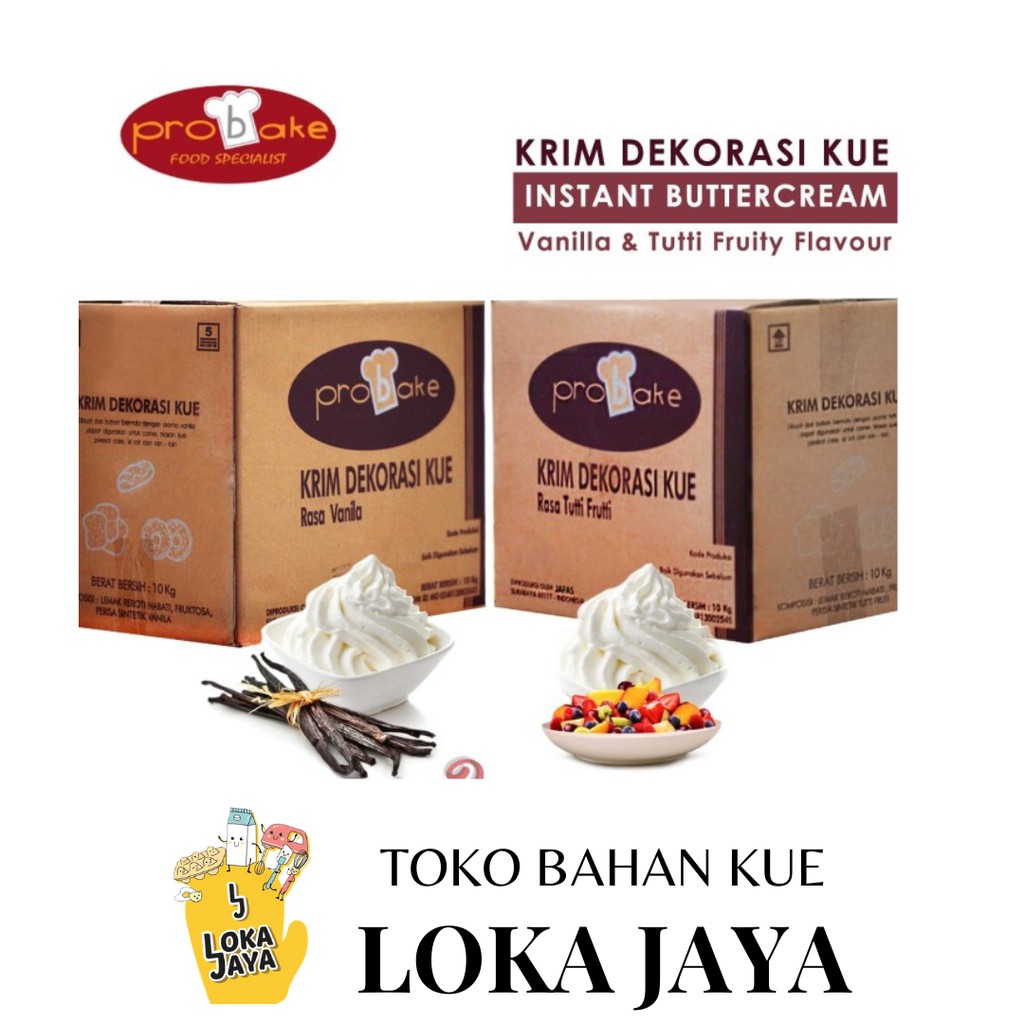 Jual PROBAKE BUTTERCREAM REPACK 500G | Shopee Indonesia