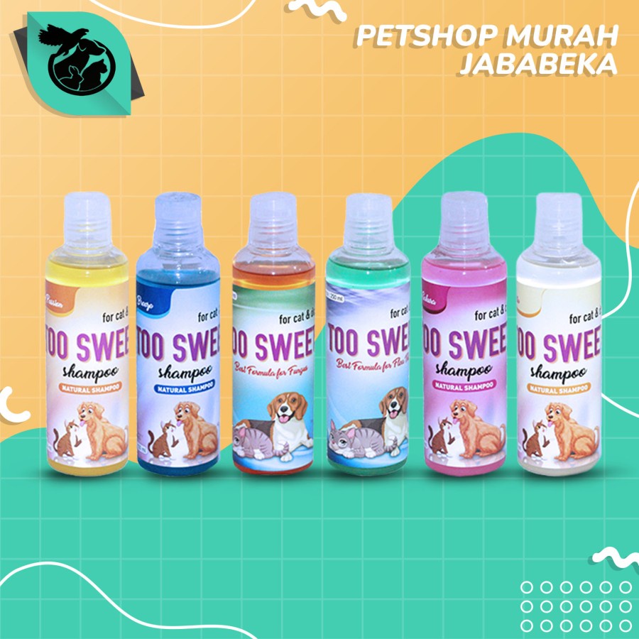Jual SHAMPO KUCING ANJING HEWAN TOO SWEET SHAMPOO CAT DOG 100 ML ...