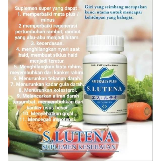 Jual PUSAT OBAT S.LUTENA / S LUTENA / SLUTENA ORIGINAL, VITAMIN HERBAL ...