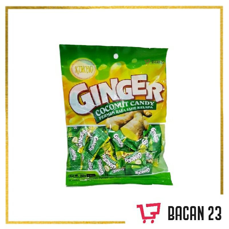 Jual Permen Ginger Coconut Candy 160gr / Permen Rasa Jahe Kelapa ...