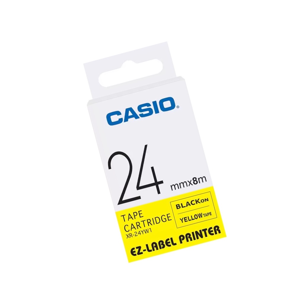 Jual Casio XR-24YW1-Label Tape - Printer - Kuning - 24 mm | Shopee ...