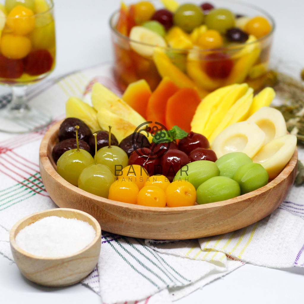 Jual Manisan Buah Campur 250 Gram | Manisan Buah Segar | Asinan Buah ...