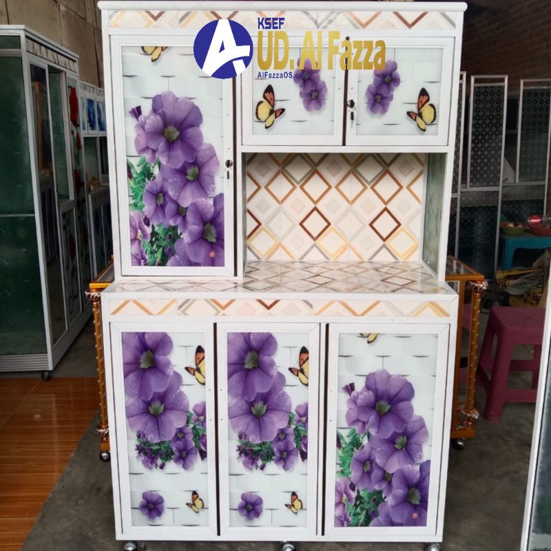 Jual RAK PIRING ALUMUNIUM 3 PINTU LEMARI PIRING KITCHEN SET | Shopee ...