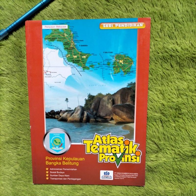 Jual ORIGINAL BUKU PETA ATLAS TEMATIK PROVINSI KEPULAUAN BANGKA BELITUNG | Shopee Indonesia