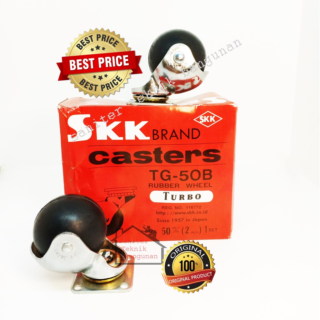 Jual RODA SKK TG-50B TURBO 2" Inch-RUBBER WHEEL-RODA BULAT-RODA ETALASE ...