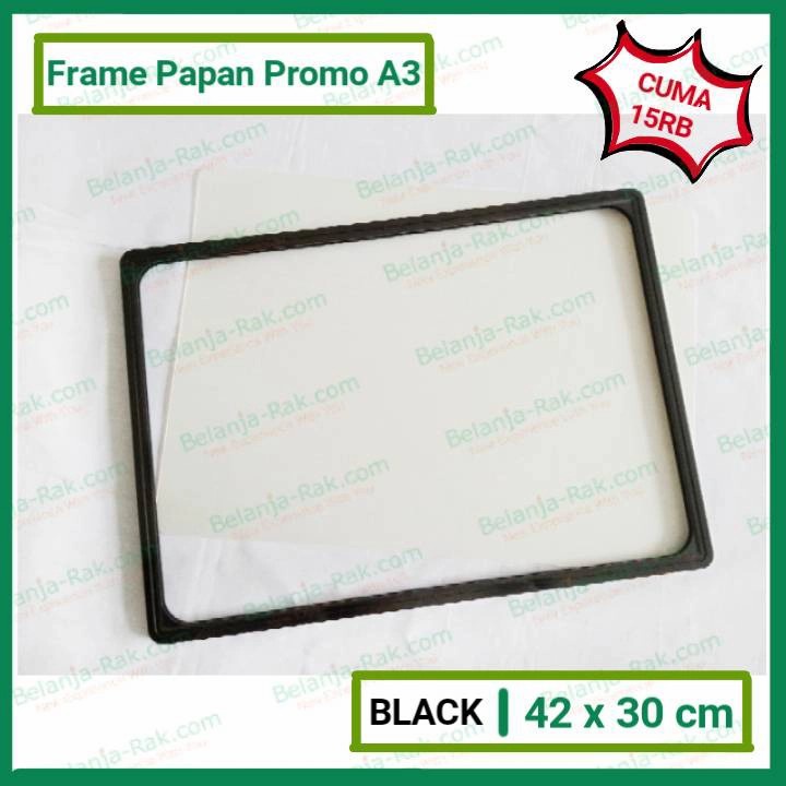 Jual Frame Papan Promosi A3 - BLACK | Shopee Indonesia