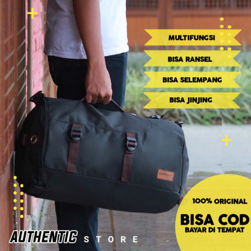 Jual AUTHENTIC Travel Bag Tas Gym Tas Duffle Olahraga TAS Pakaian ...