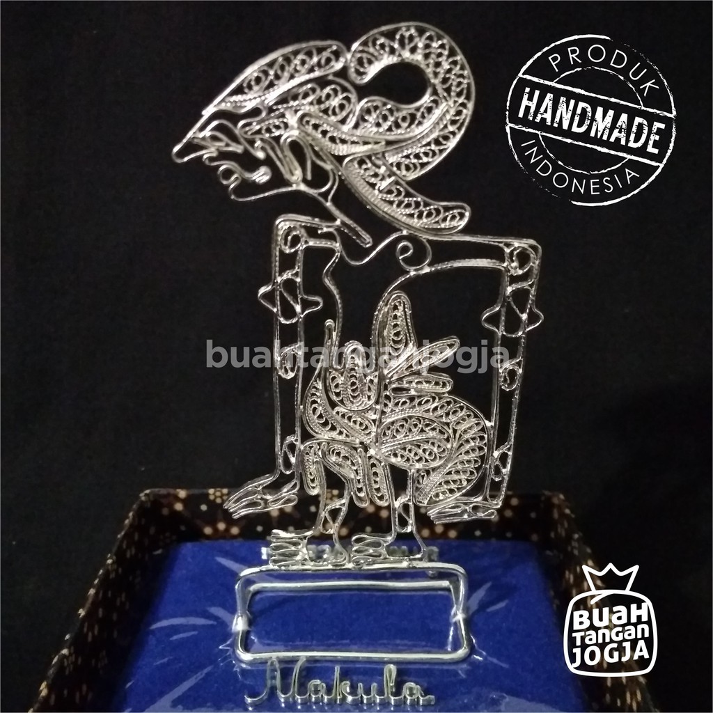 Jual Miniatur Wayang Nakula Lapis Perak - Kerajinan Khas Kotagede Jogja | Shopee Indonesia