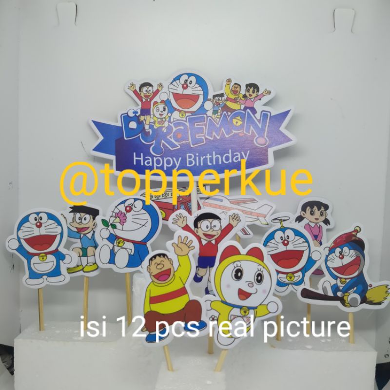 Jual Topper Doraemon (isi 12pcs) | Shopee Indonesia