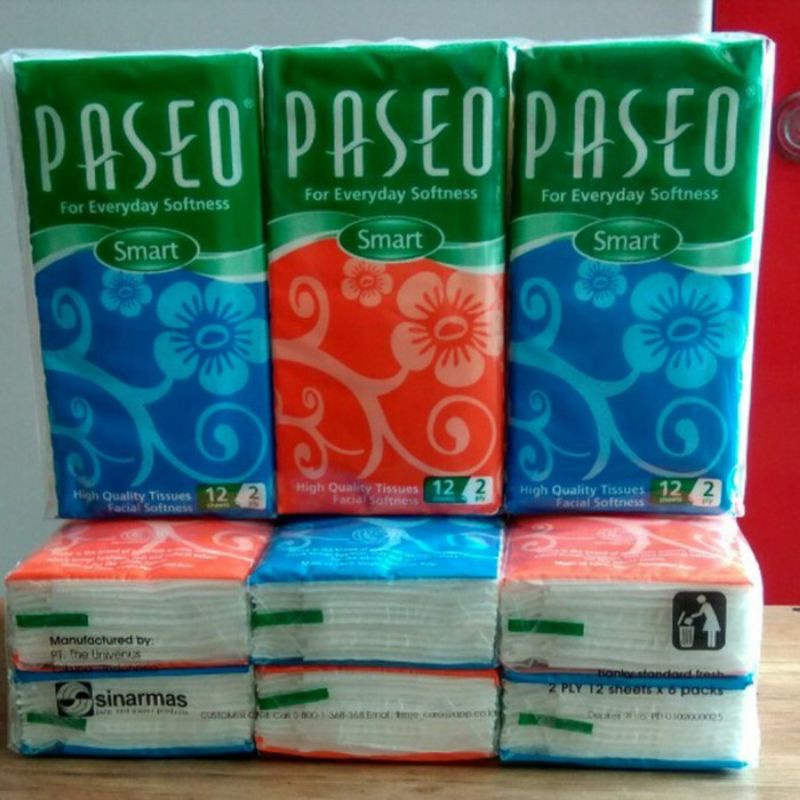 Jual tisue Paseo mini isi 12 lembar/tisu kecil Paseo isi 6 pak | Shopee ...