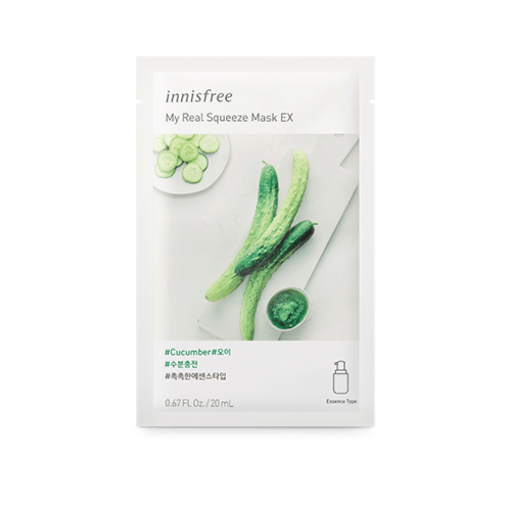 Jual Innisfree My Real Squeeze Mask EX (Cucumber) 20ml | Shopee Indonesia
