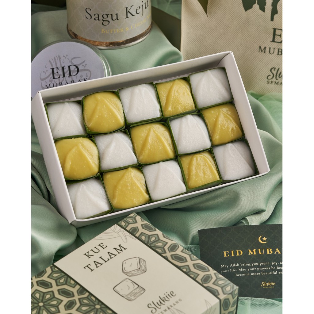 Jual Slukiie Kue Talam MIX Box Medium (15pcs) (Original Jagung dan ...