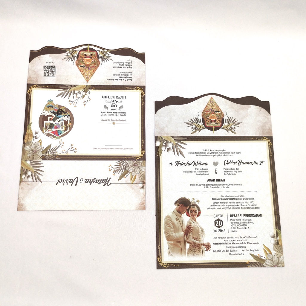 Jual Cetak Undangan Pernikahan Tema Adat Desain Rama Sinta, Ulos ...