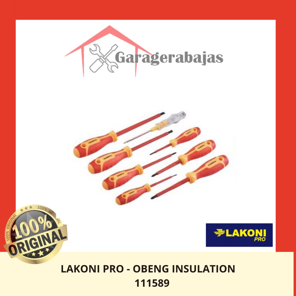Jual JETJO TOOLS - Obeng INSULATION SCREWDRIVER SET 8 PCS - LAKONI PRO ...