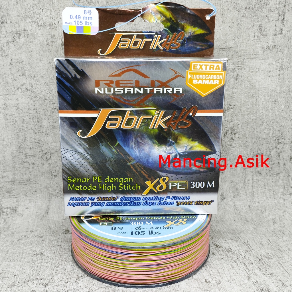Jual Senar PE Jabrik Ukuran 1 1.5 2 2.5 3 3.5 4 5 6 8 - Tali Pancing Relix Nusantara - Alat ...