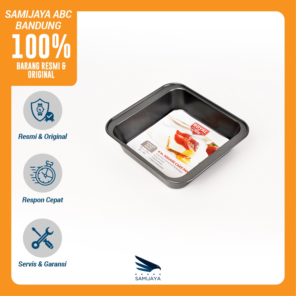 Jual Alat Masak / Kue Square Cake Pan 6 Inch Royal Ami | Shopee Indonesia