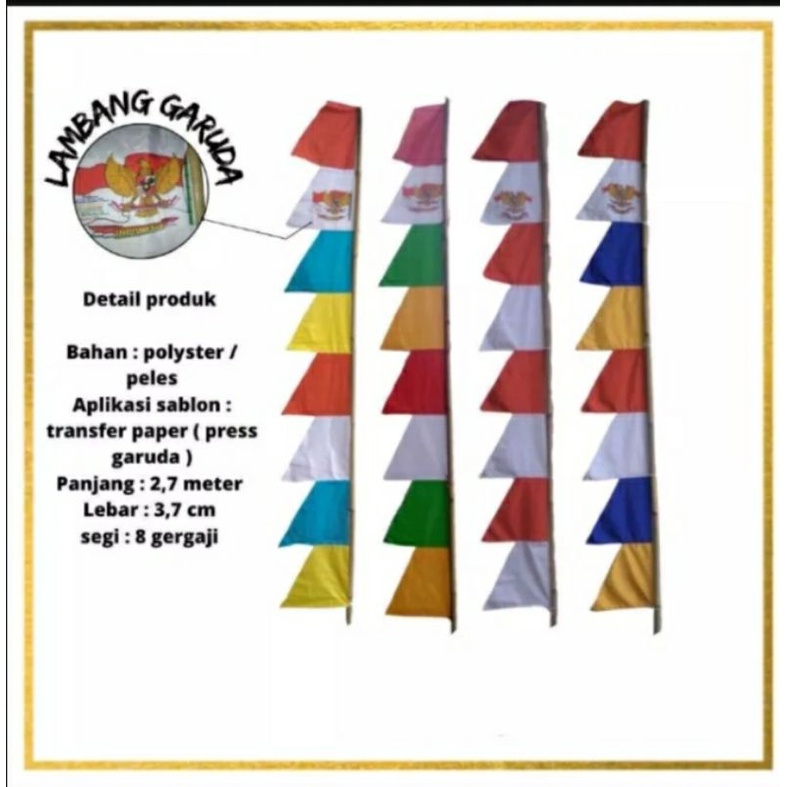 Jual BENDERA UMBUL UMBUL GARUDA ( isi 20pcs /1kodi) | Shopee Indonesia