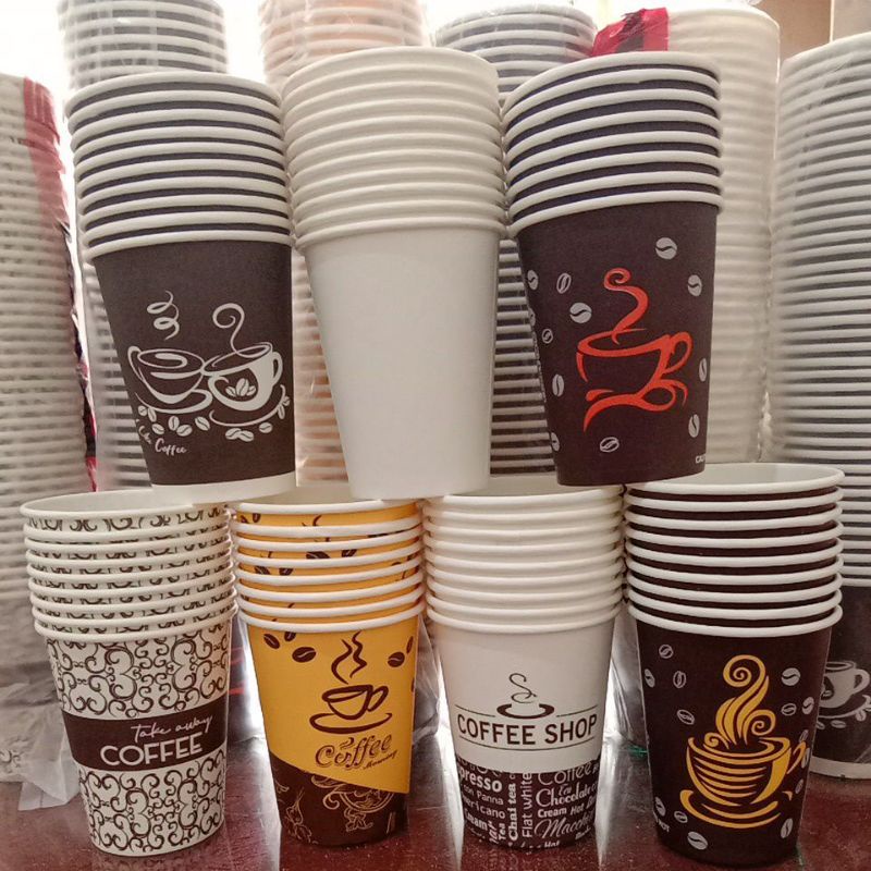 Jual Gelas kertas 8oz isi 50pcs Papercup 8oz 50pcs Gelas Kopi Gelas Teh Gelas Tahan Panas ...