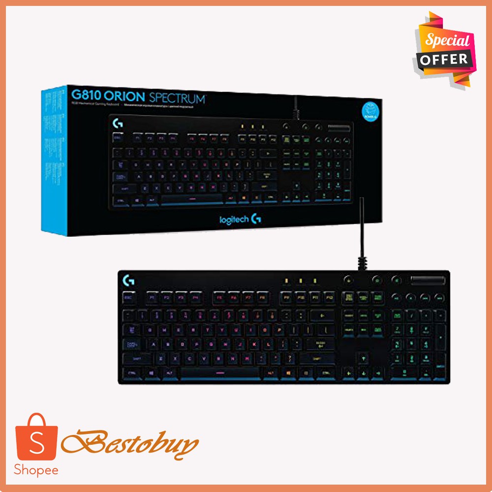 Jual Logitech G810 Orion Spectrum RGB Mechanical Gaming Keyboard ...