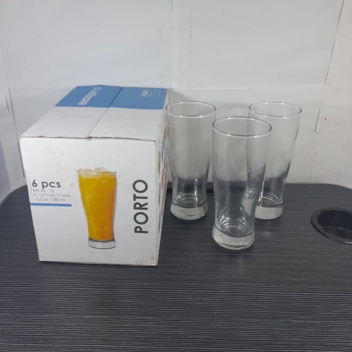 Jual Gelas Porto /Gelas Jus/Gelas Beer/Gelas Minum 6 PCS | Shopee Indonesia