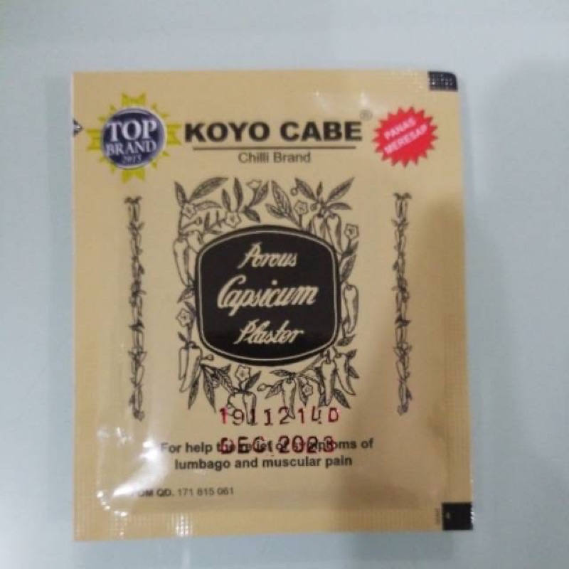 Jual KOYO CABE PER SACHET ISI 10 / KOYO CABE Isi 10 Lembar / Sachet ...